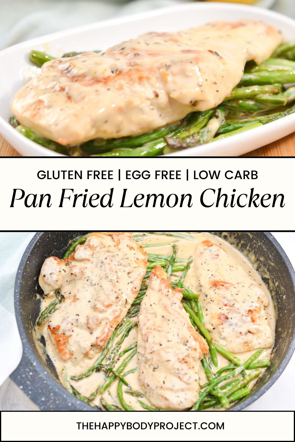 Pan Fried Lemon Chicken and Asparagus - The Happy Body Project