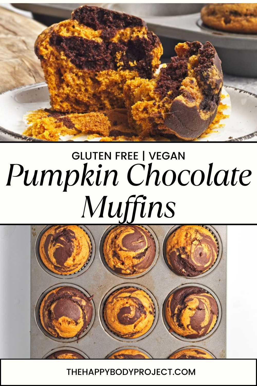 Pumpkin Chocolate Muffins - The Happy Body Project