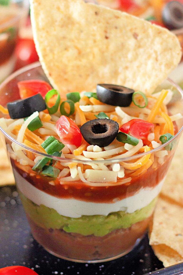 7 Layer Dip Cups - The Happy Body Project