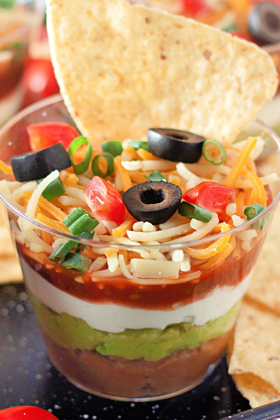 7 Layer Dip Cups - The Happy Body Project