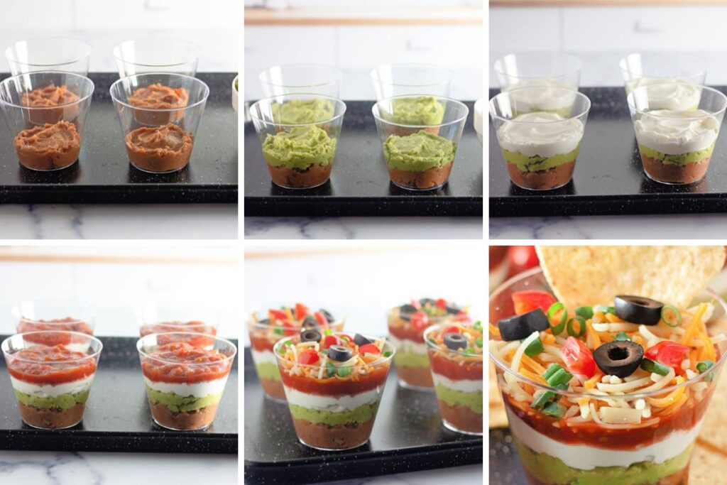 7 Layer Dip Cups - The Happy Body Project