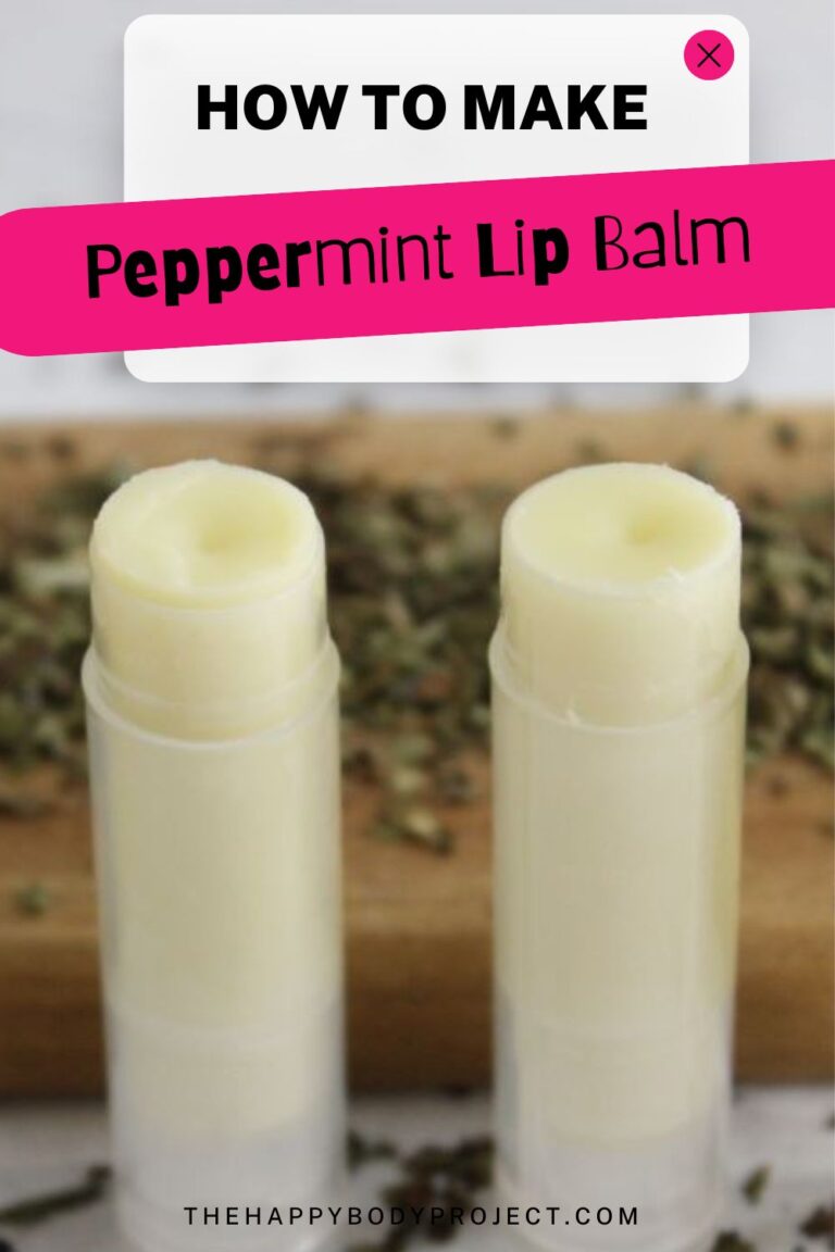 Peppermint Lip Balm - The Happy Body Project